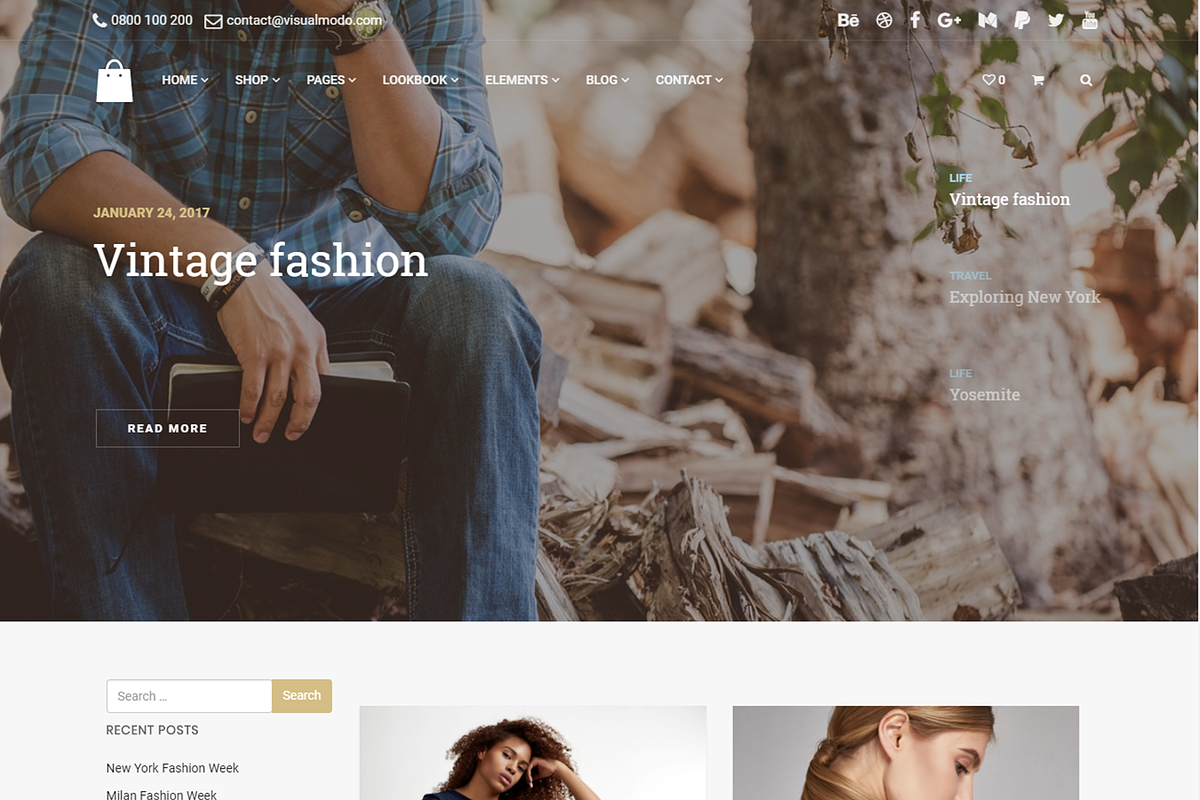 Seller - eCommerce WordPress Theme, a WordPress Template by Visualmodo