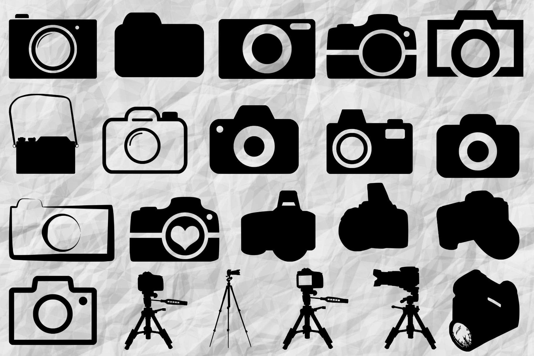 Camera Silhouette, a Technology Illustration by newminddesign