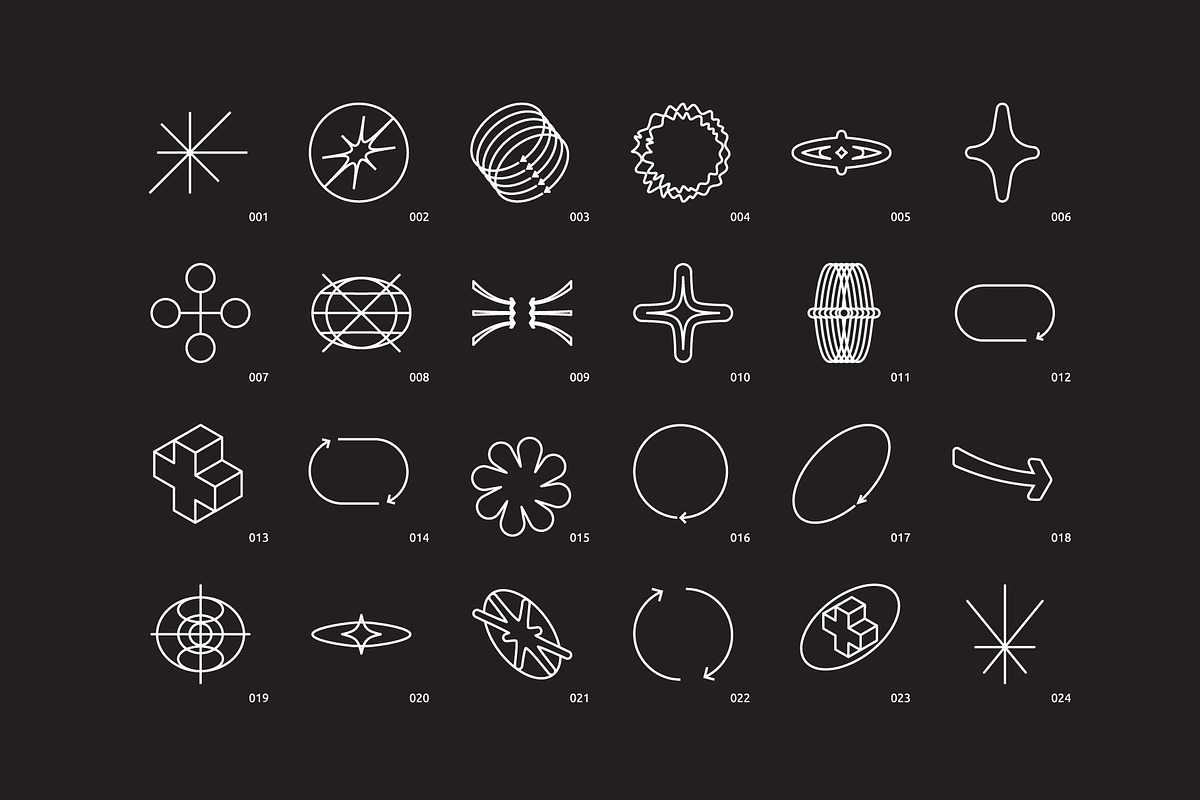 96 Linear Vector Shapes, a Graphic by Vanzyst