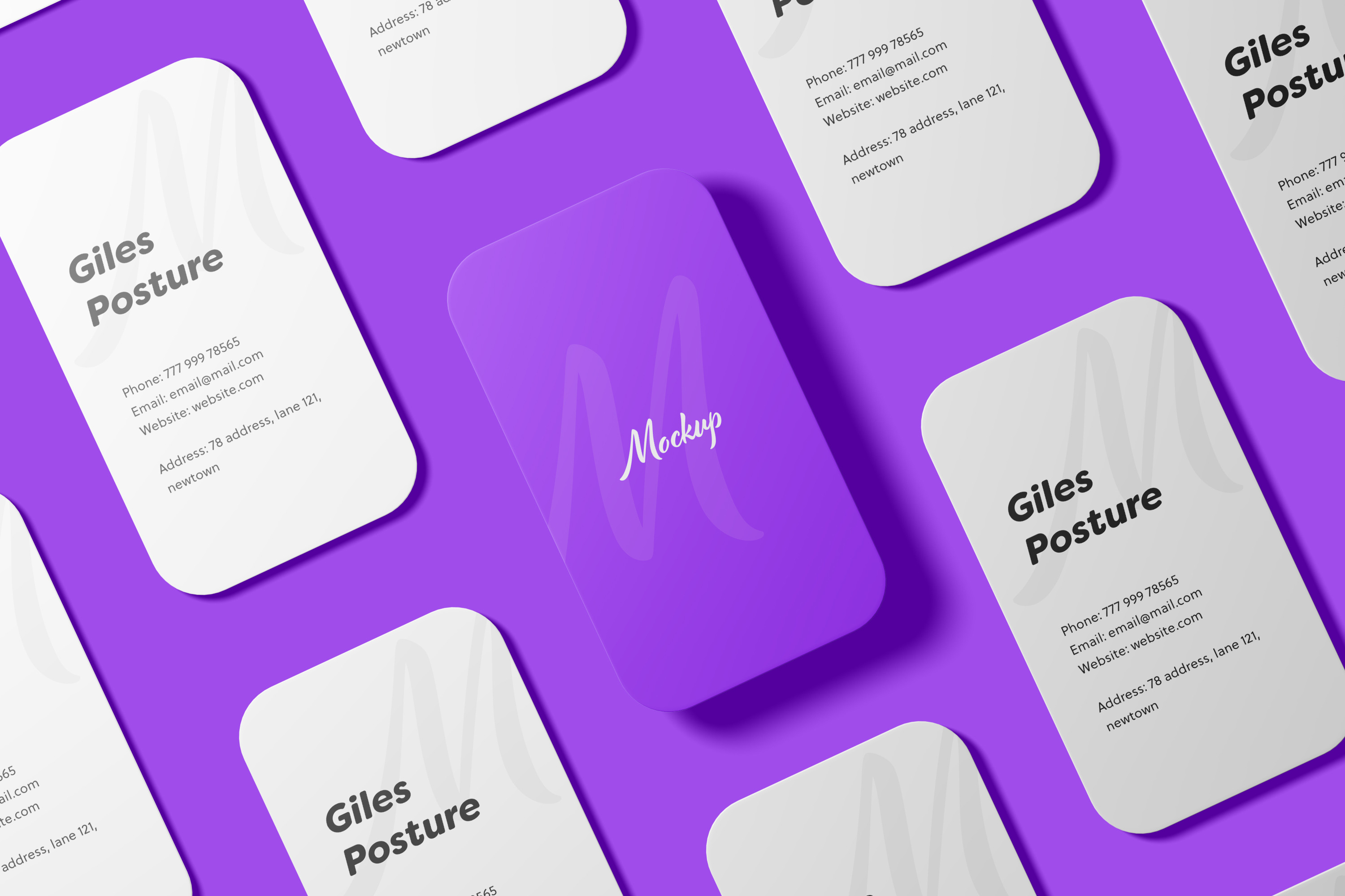Portrait Business Card Mockup, a Mockup by Toasin Studio