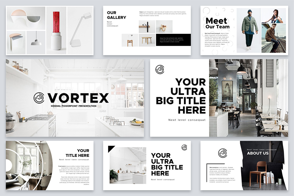 Vortex Powerpoint Template & Slides