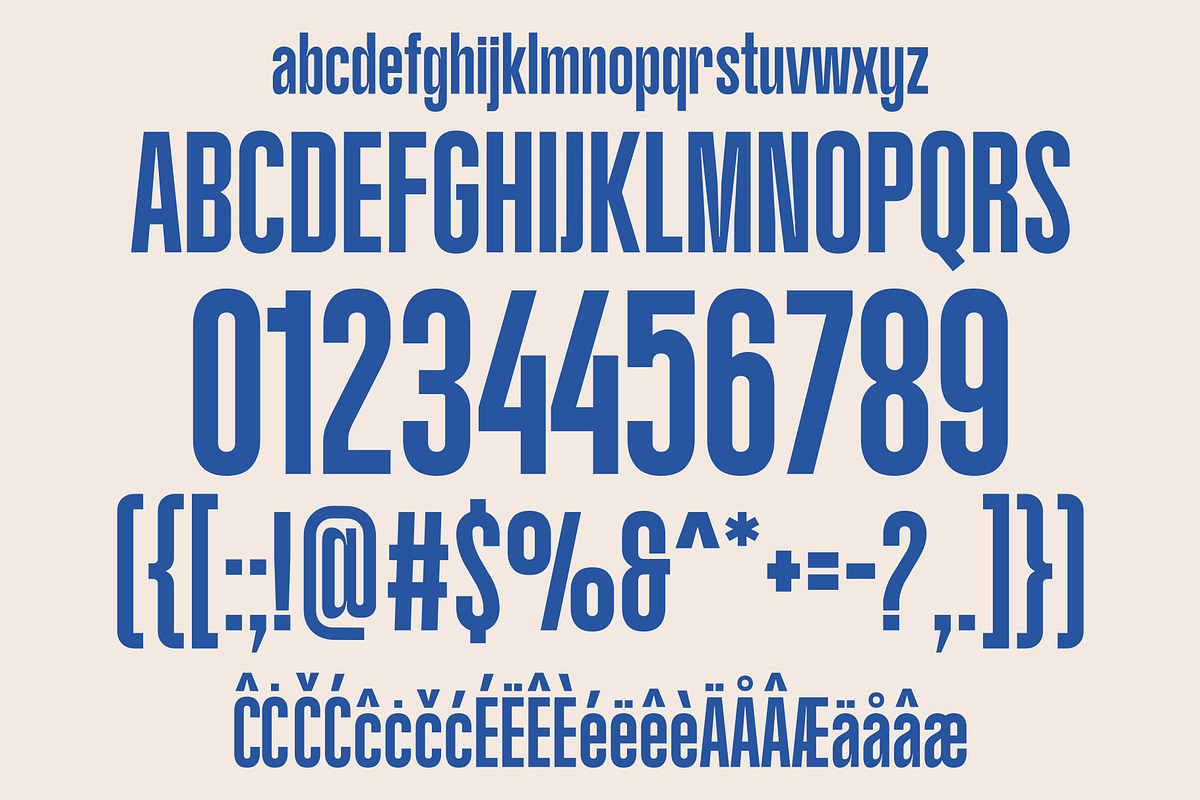 Hyugos | Condensed Shadow Font!!, a Sans Serif Font by Fateh.Lab