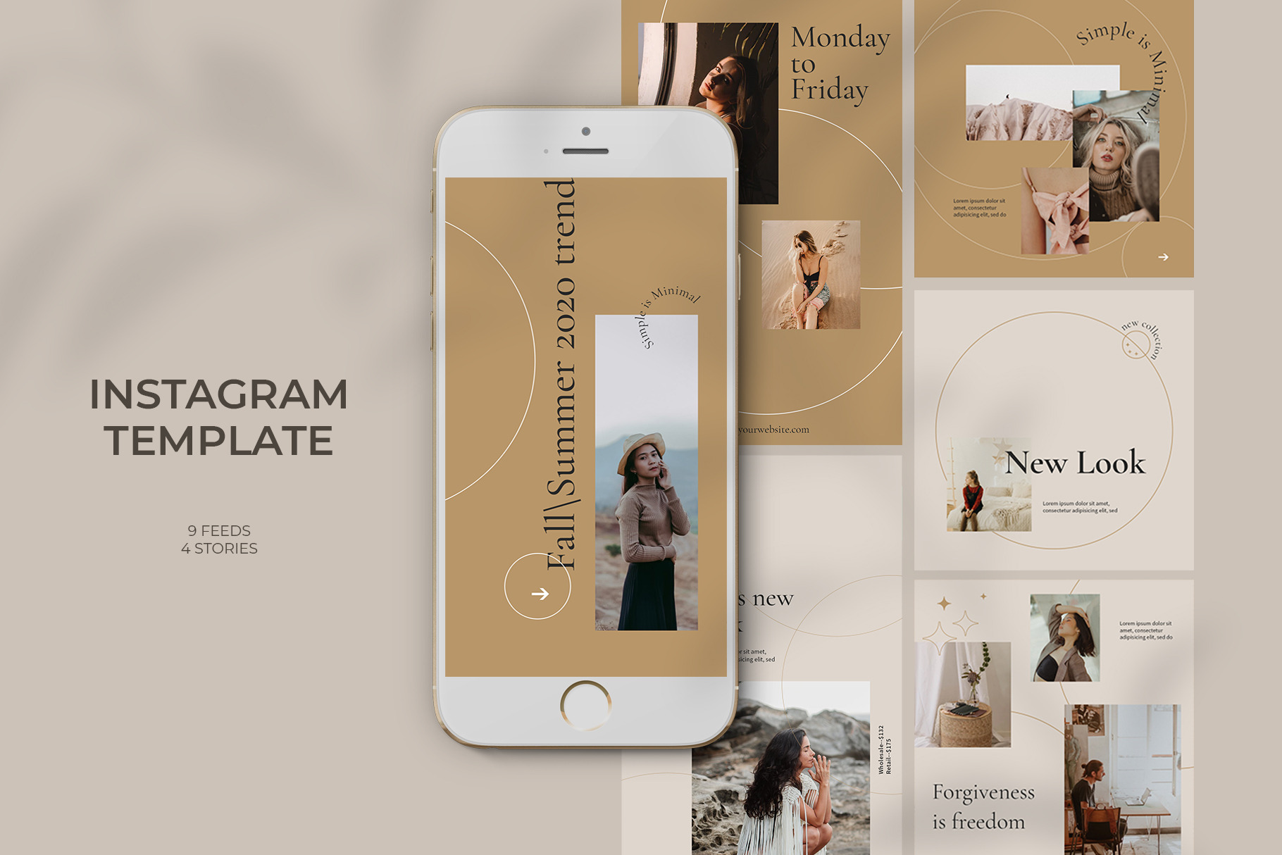Fashion Instagram Templates, a Social Media Template by Azruca