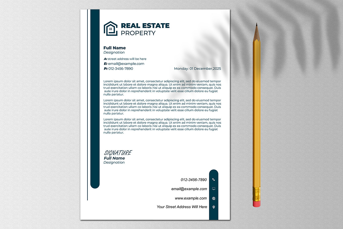A4 Letterhead Template