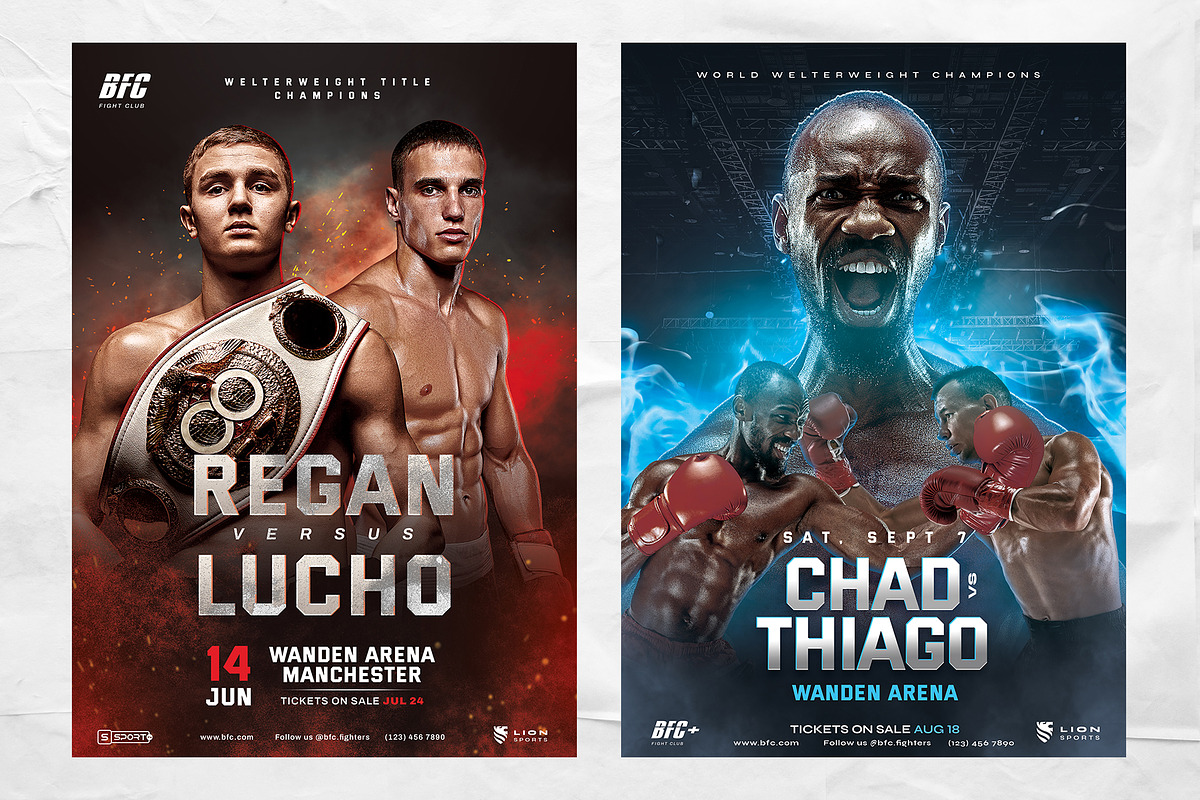 5 Boxing Poster Templates