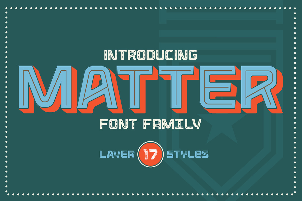 Matter Type Family, a Sans Serif Font by ANDR35