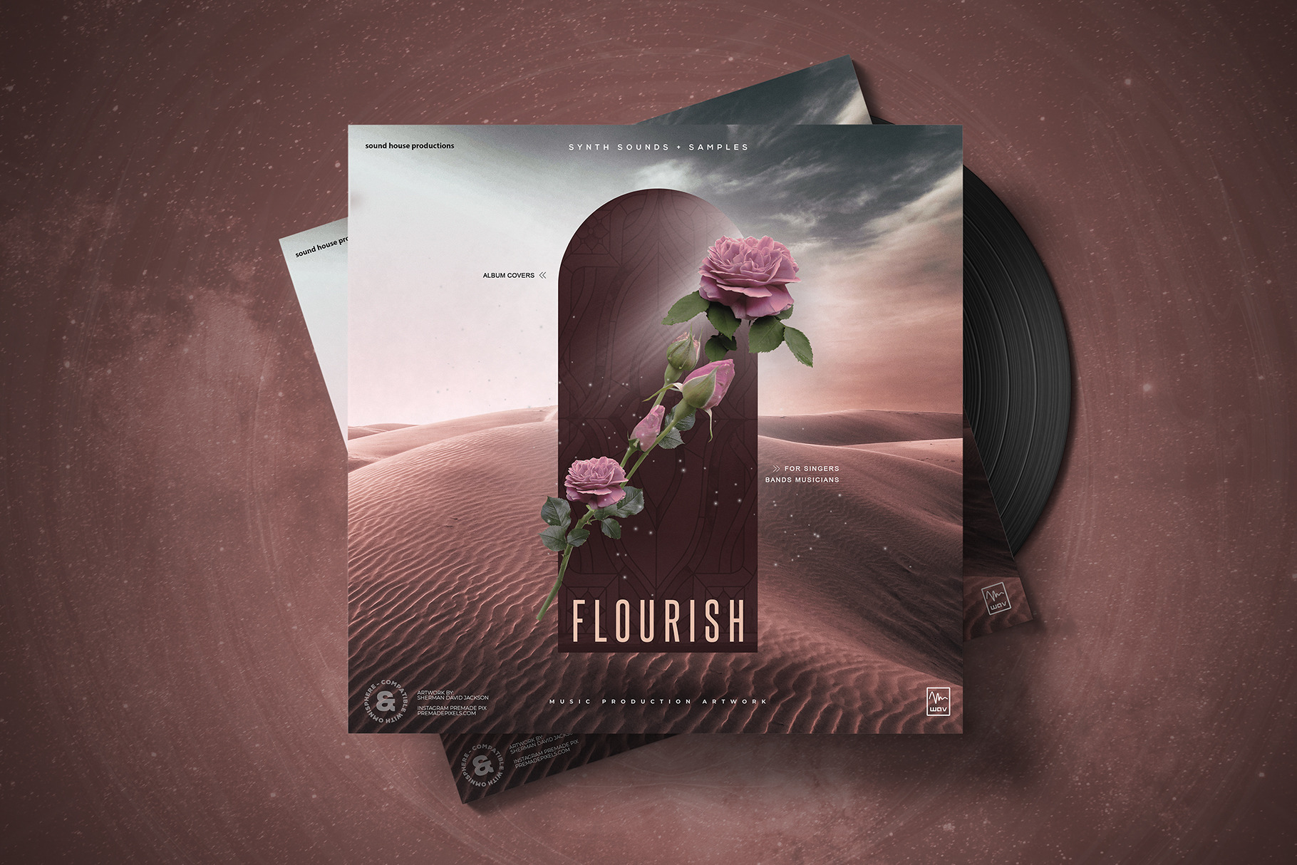Flourish Album Cover, a Social Media Template by PremadePixels.com