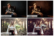 Darkness Presets, Photoshop actions, an Action Add-On by DreamColor