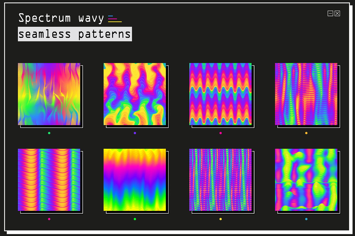 Spectrum lines patterns., a Pattern Graphic by Gudiny
