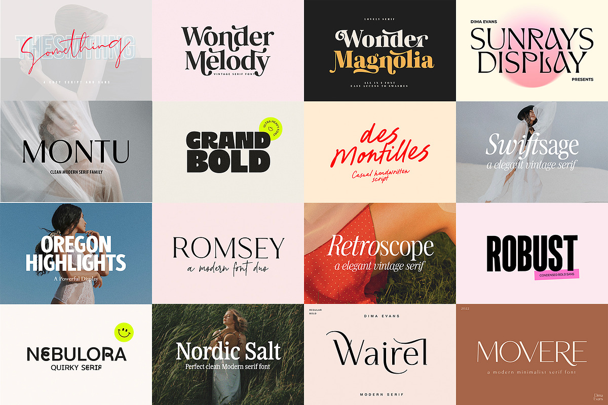 ALL MY FONTS Bundle, a Handwritten Font by supfonts