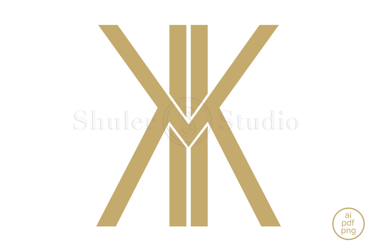 KK Monogram, an Illustration by Shuler Studio