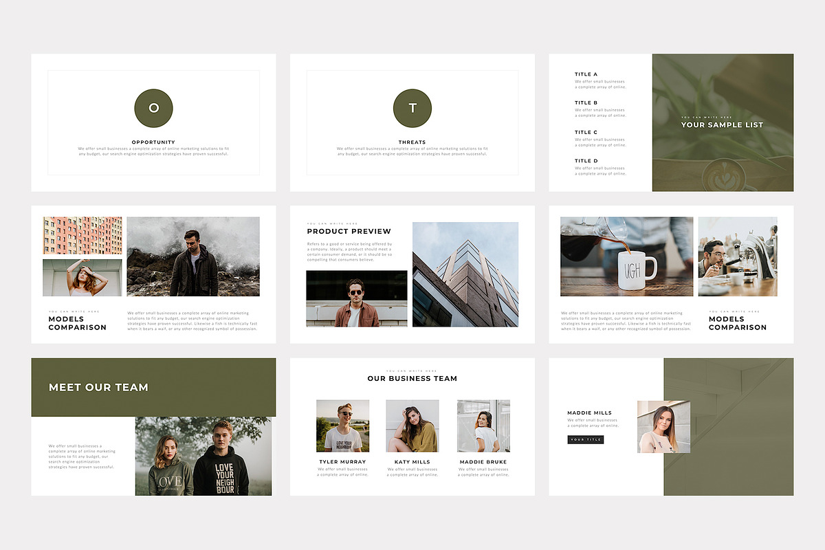 Cordia Minimal PowerPoint Template, a Presentation Template by slidequest
