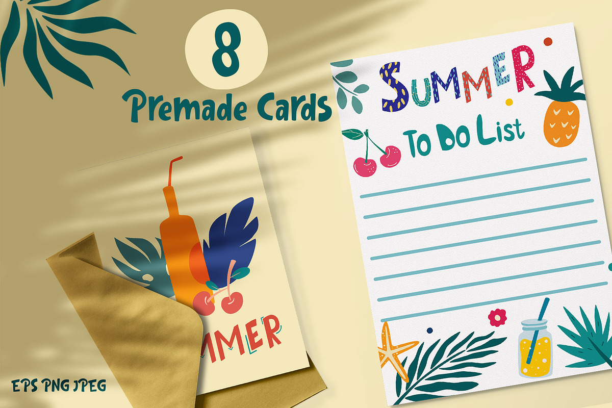 Summer objects. Beach elements | Creative Market