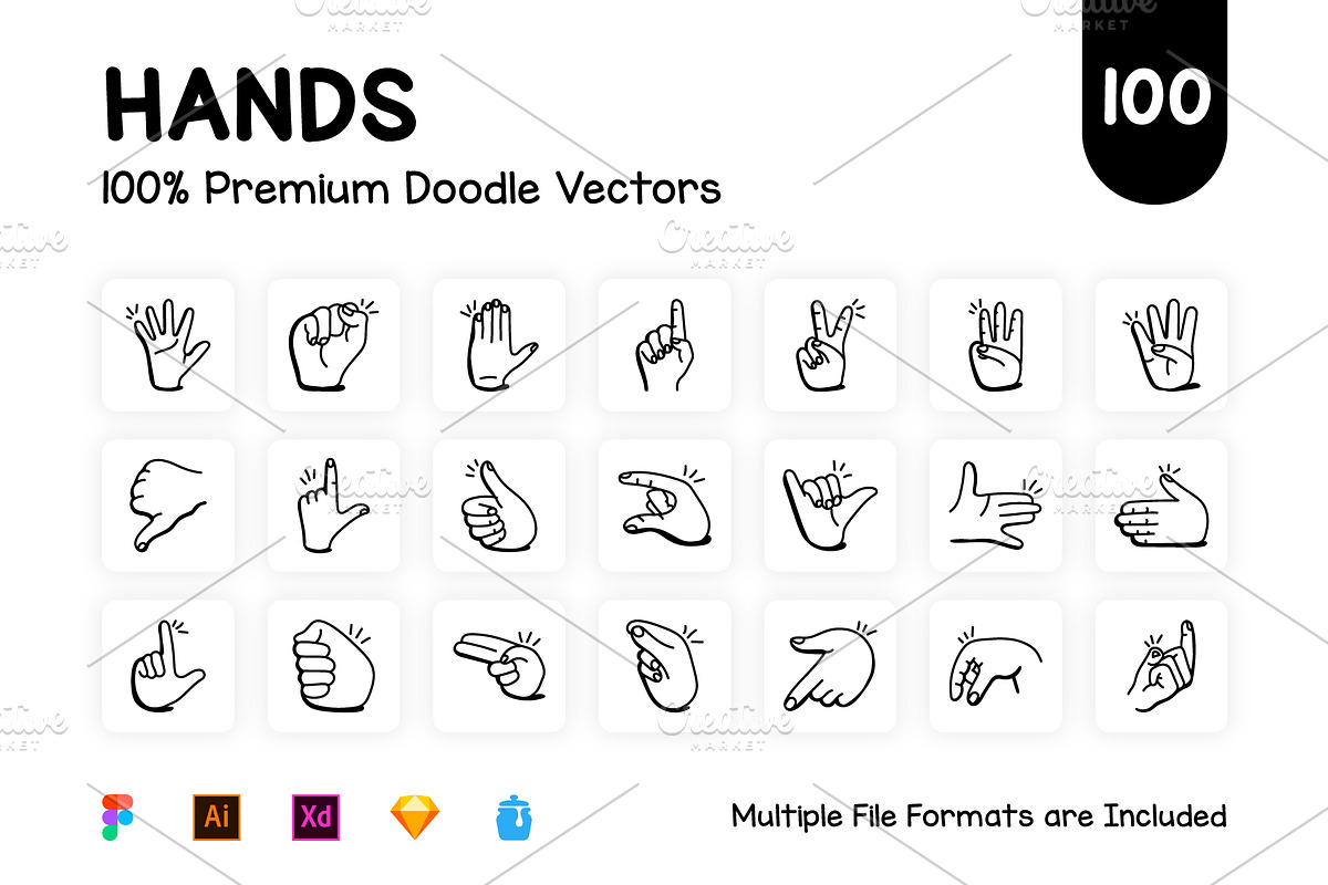 Collection of Sign Language Icons