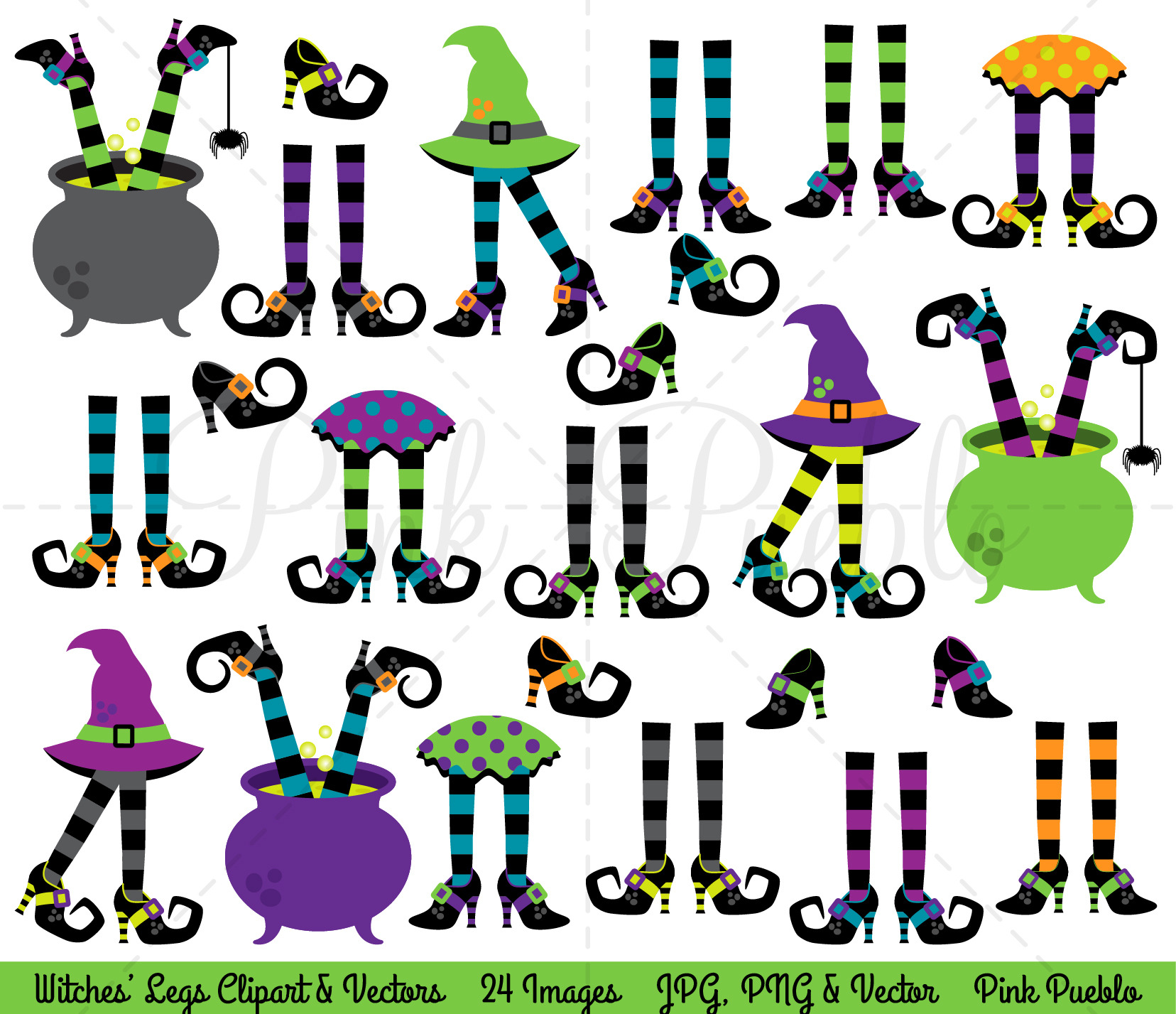Witches Legs Clipart & Vectors, an Illustration by PinkPueblo