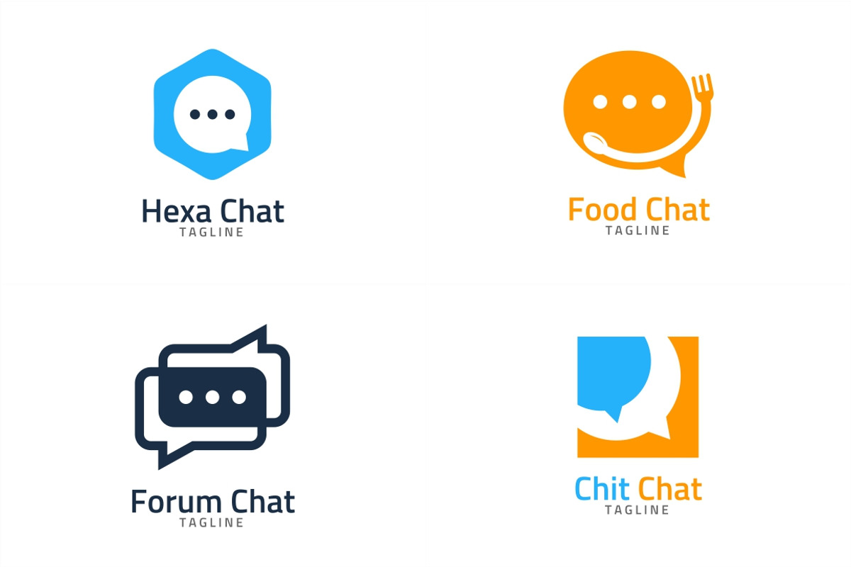 10 Chat Logo Bundle #3, a Branding & Logo Template by PutraCetol Studio