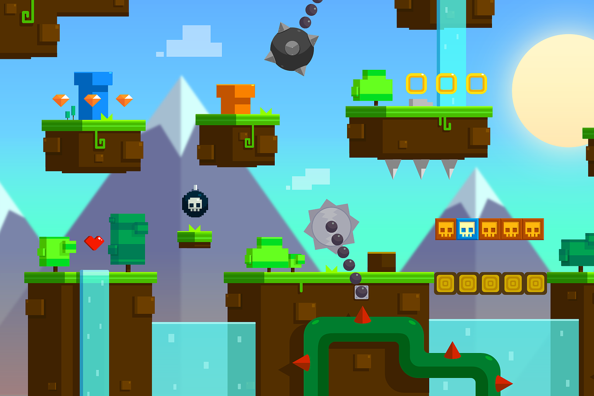 Block Mountains, an Illustration by Mike Mac