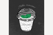 Hand Drawn Mousse Image, a Food Illustration by Anna's Shop