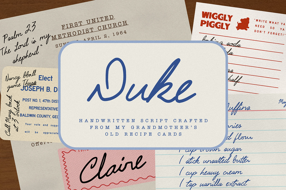 Duke - Handwritten Script Font