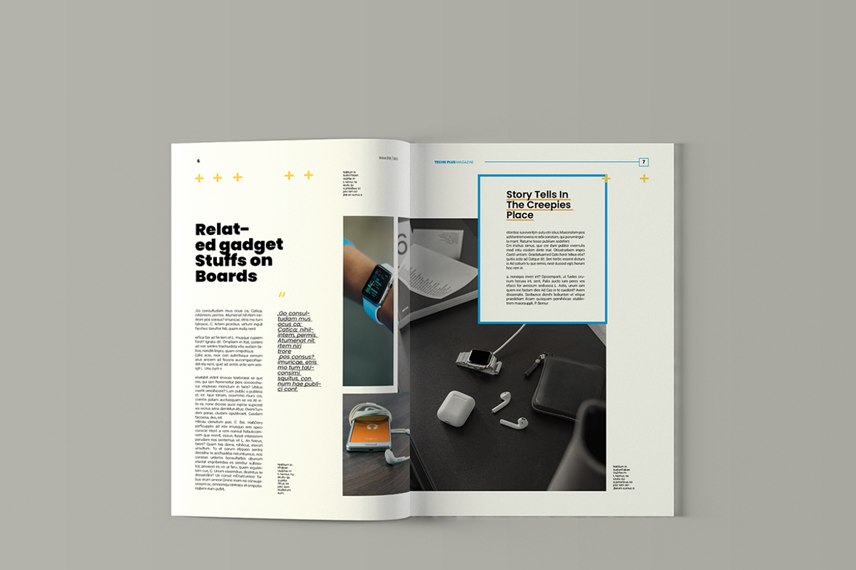Techplus - Magazine Template, a Magazine Template by inspirasign