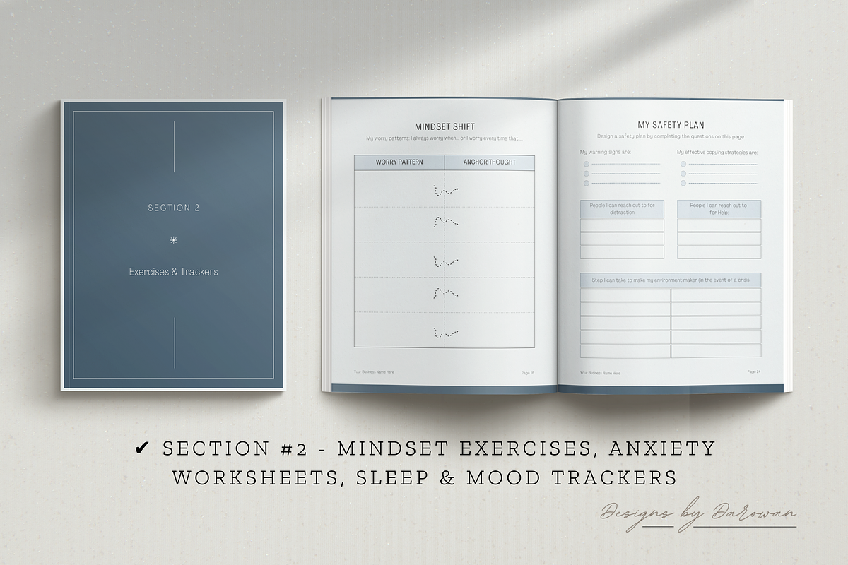 Therapy Journal Worksheets | Canva, a Magazine Template by Designs by ...