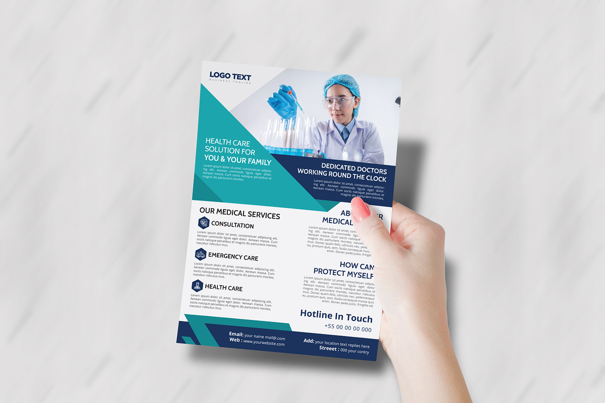 Medical Flyer Template, a Flyer Template by MRI STUDIO