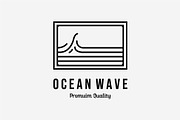 Emblem of Ocean Wave Logo Vector | Branding & Logo Templates ~ Creative ...