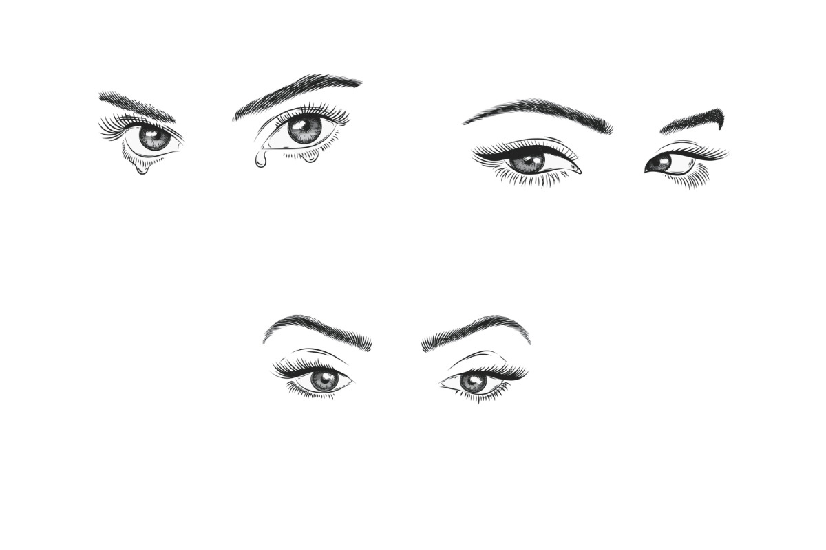 Eyes Set 1 Procreate Brush Stamps, a Brush Add-On by Disasterology Ink
