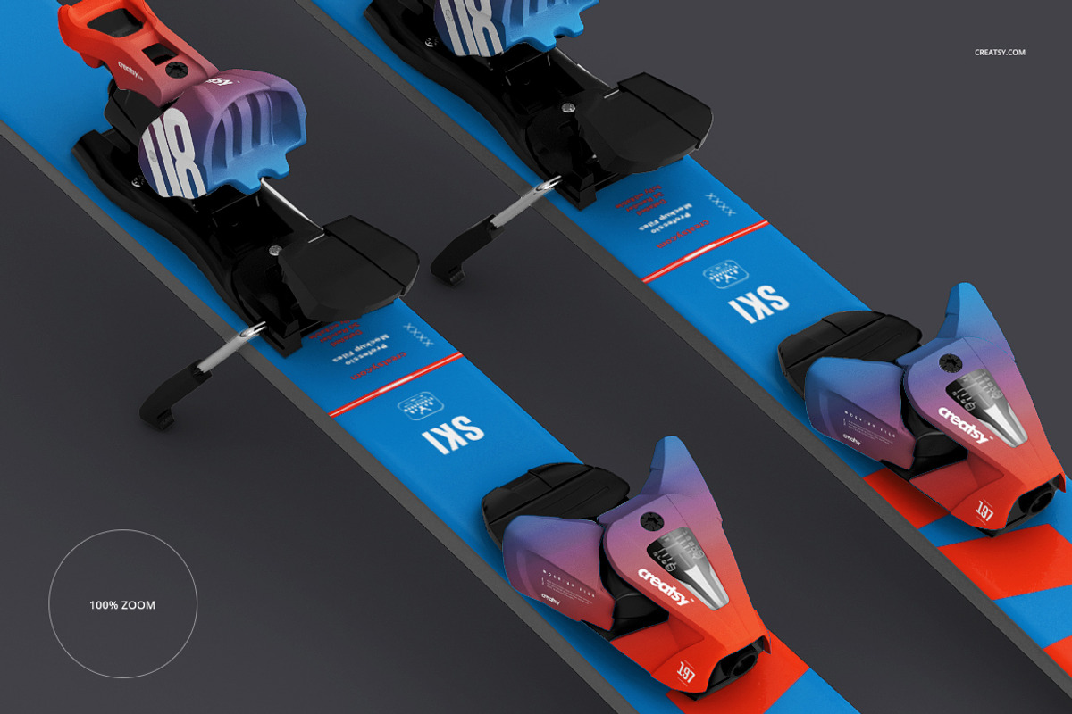 Ski Mockup Set, a Product Mockup by creatsy2