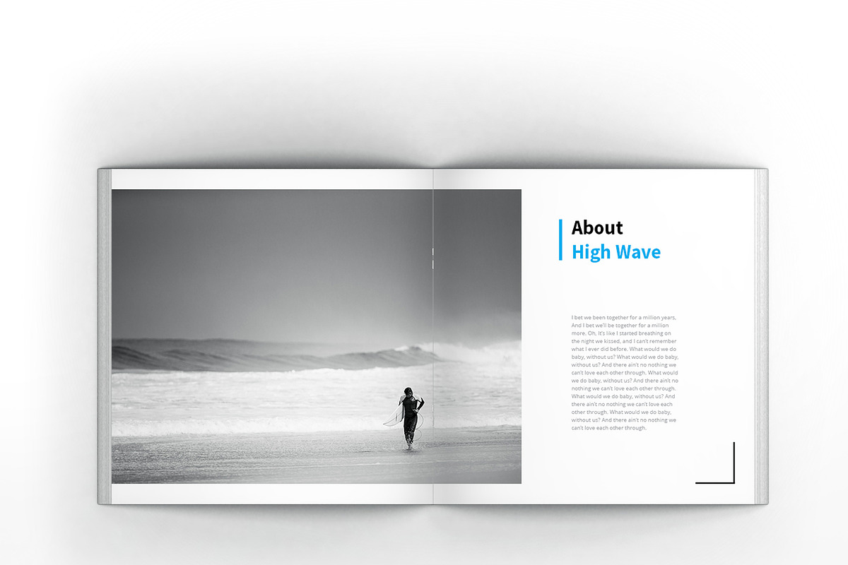 High Wave - Surfing Square Brochure, a Brochure Template by Incools Stokie