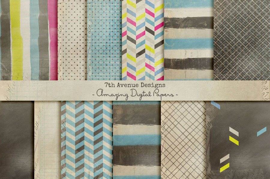 Amazing Digital Papers, a Pattern Graphic by 7th Avenue Designs