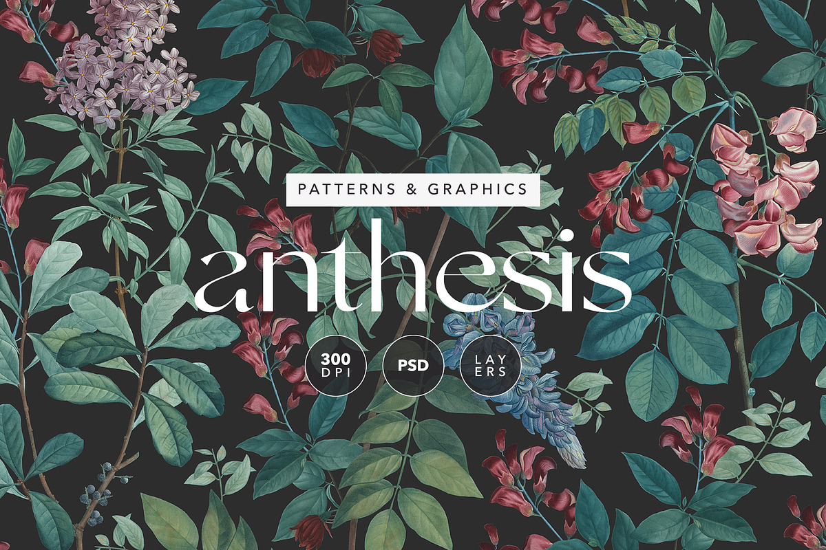 Botanical Nature English Pattern, a Pattern Graphic by likorbut ...
