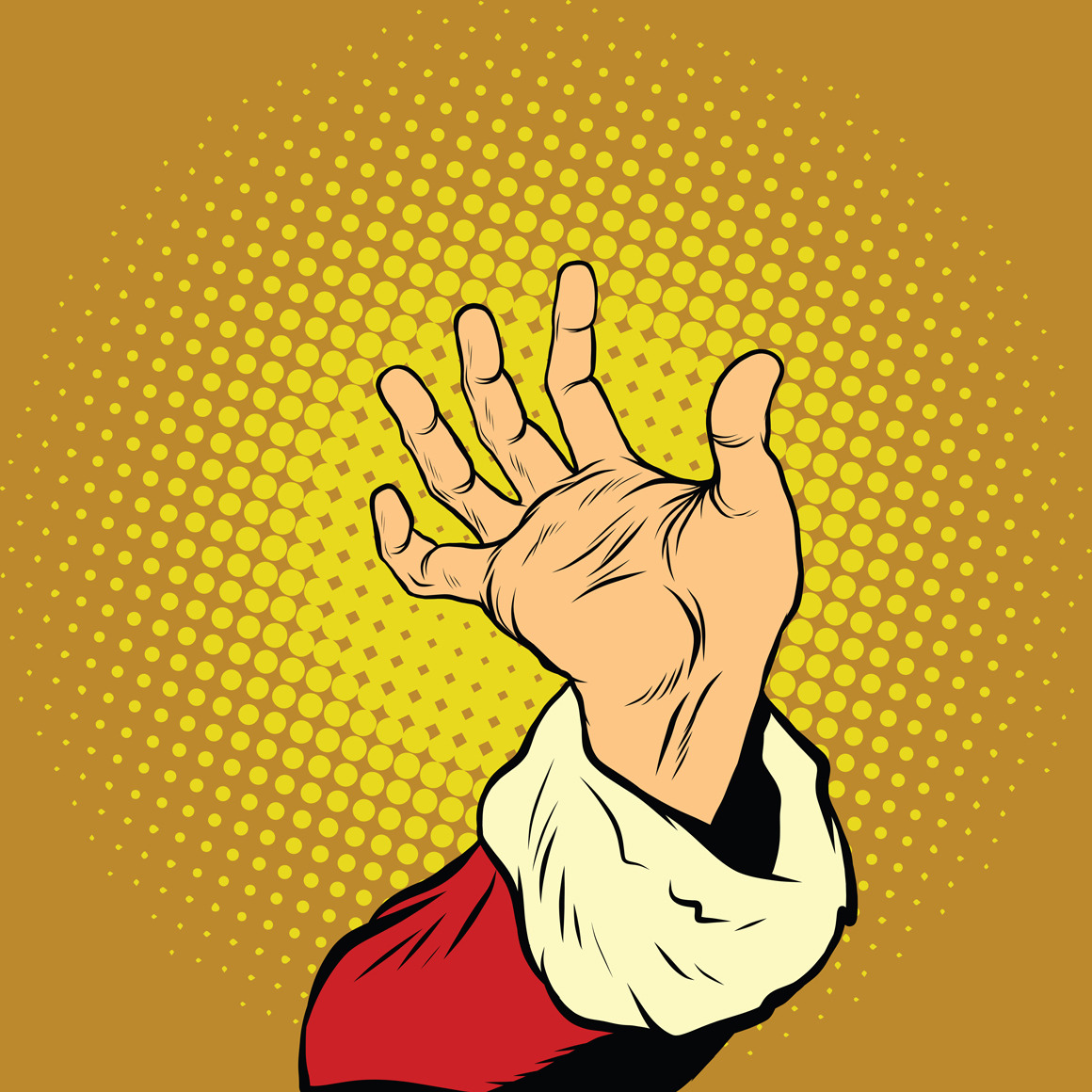 Hand of Santa Claus, a Person Illustration by studiostoks
