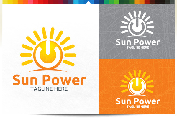 Sun Power, a Branding & Logo Template by Acongraphic | Creative Market