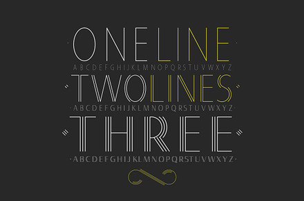 Vector chalk typefaces collection, an Object Graphic by polygraphus