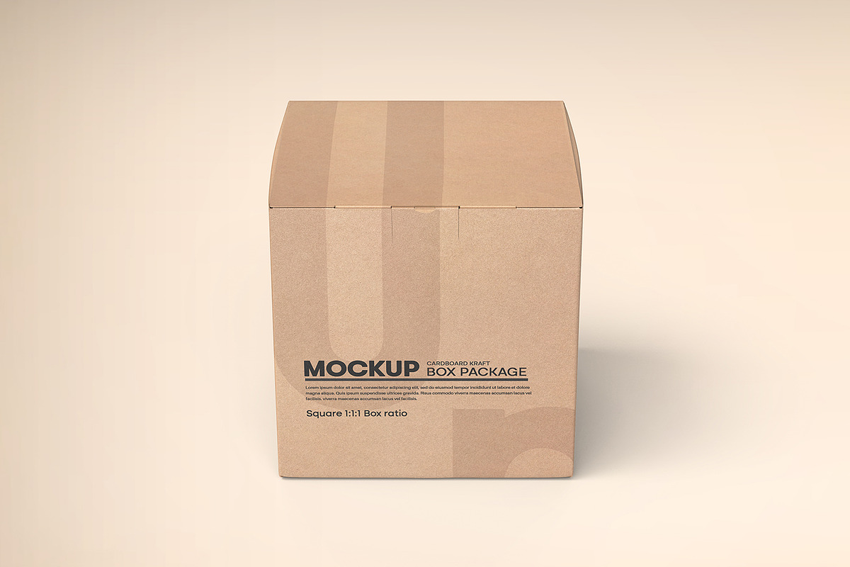 Square Craft Paper Box Packaging