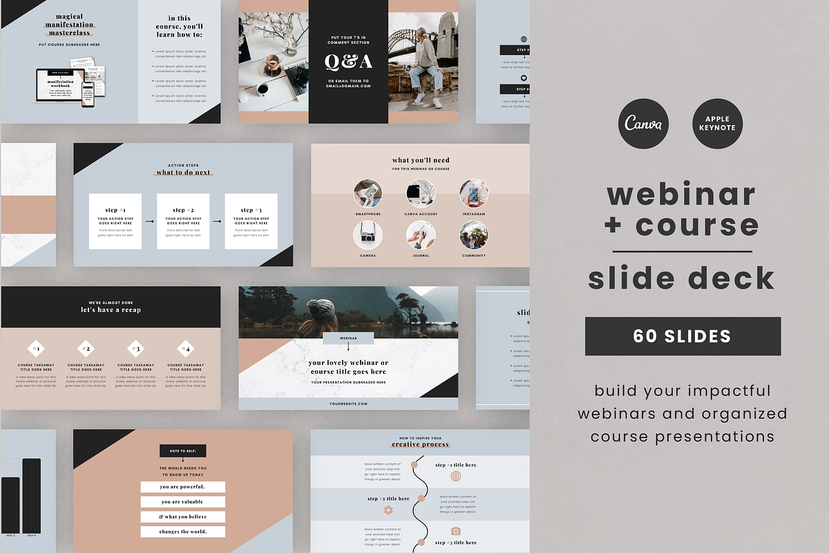 Webinar & Course Slide Deck, a Presentation Template by Studio Soluna