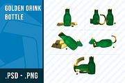 Golden Drink Bottle