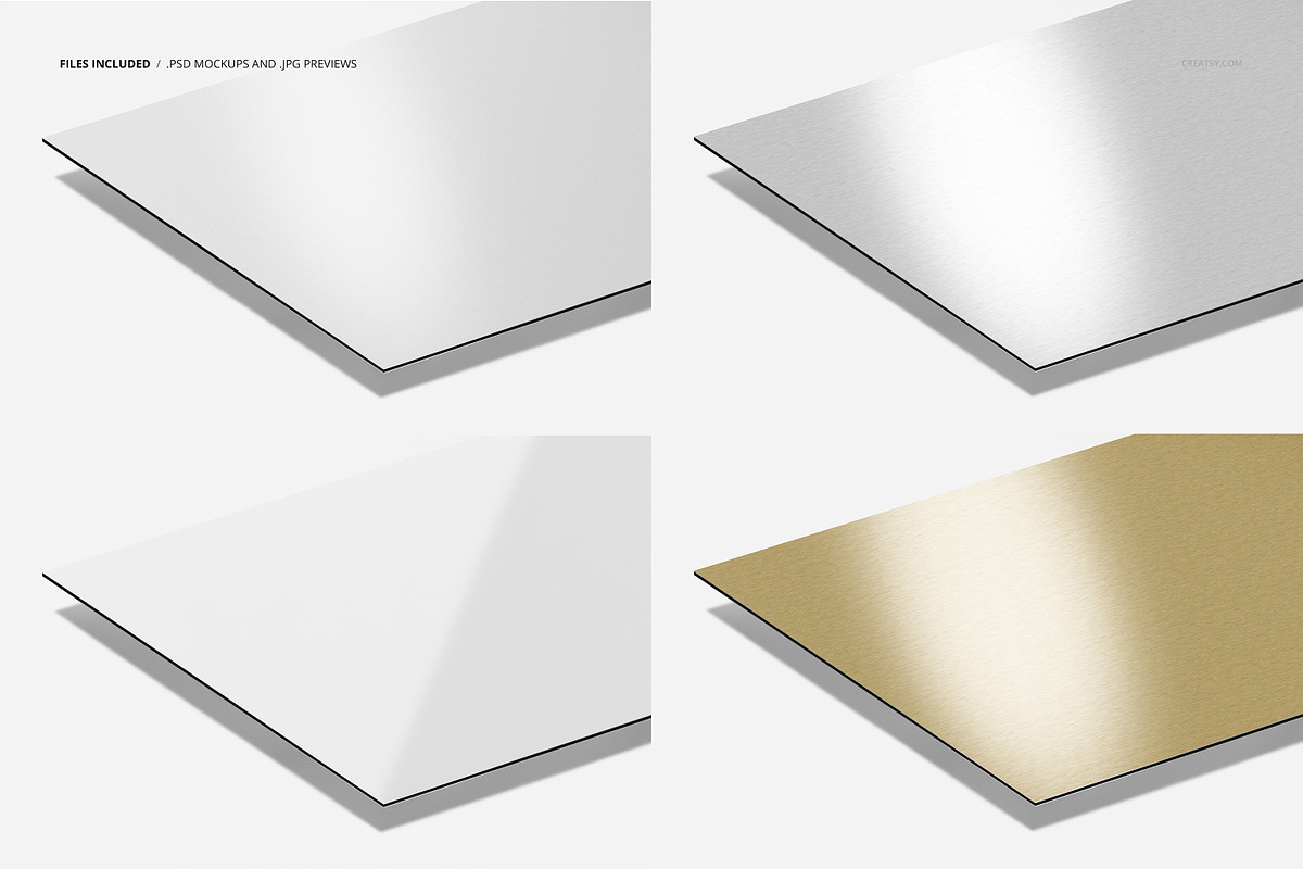 Dibond Aluminum Backing Print Mockup, a Merchandise Mockup by creatsy5