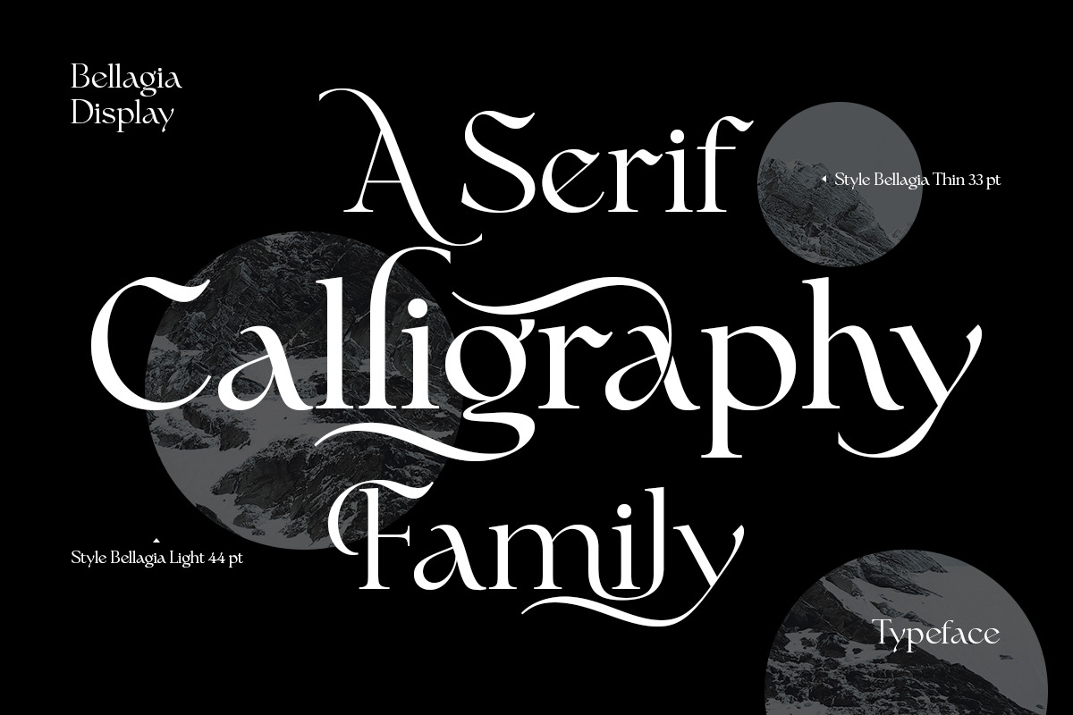 Bellagia Display - Variable Font, a Serif Font by Attract Studio