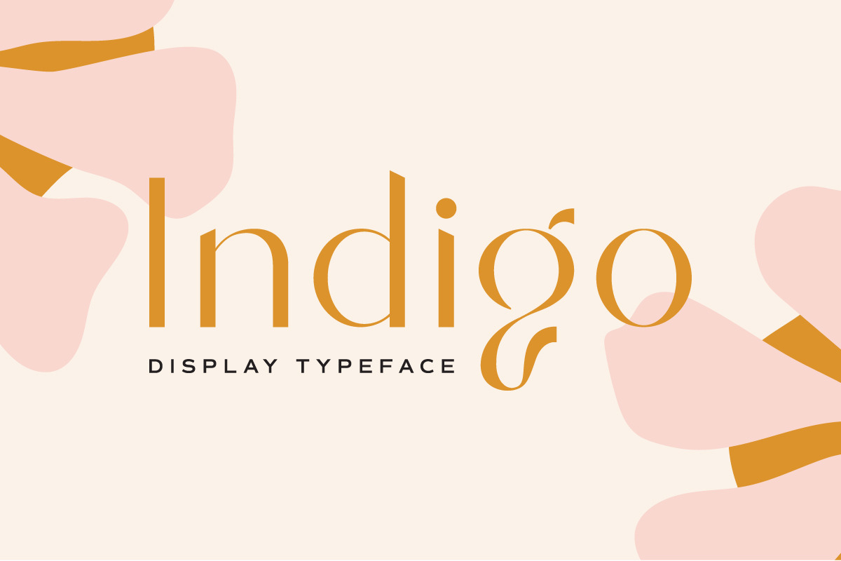 Indigo | San Serif Display Font, a Sans Serif Font by Monterey Studio