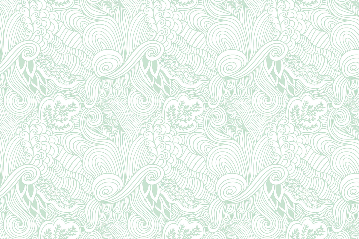 Tangled waves seamless pattern, a Pattern Graphic by Markovka