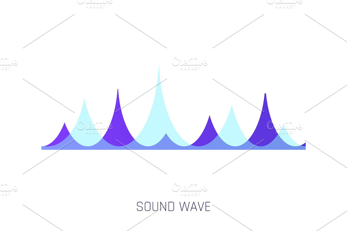 Color sound wave. Audio, a Technology Illustration by Things for ...