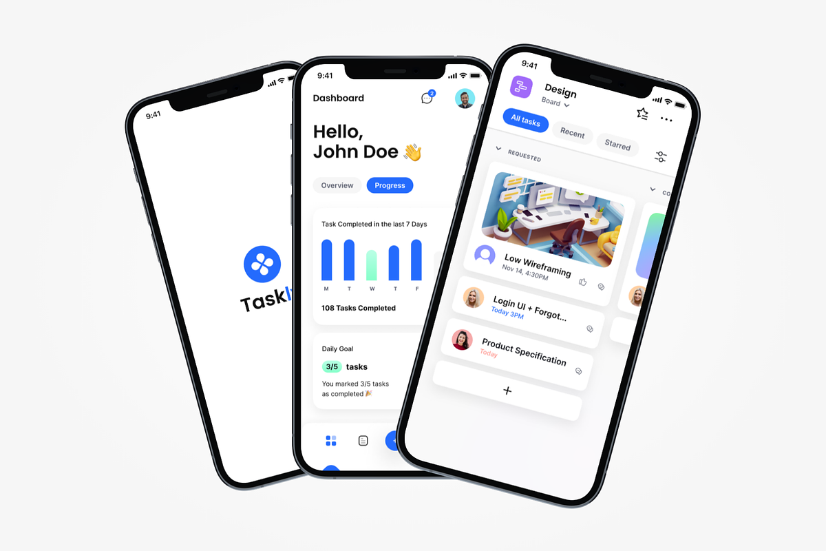Taskly: Productivity Figma IOS UI Kit
