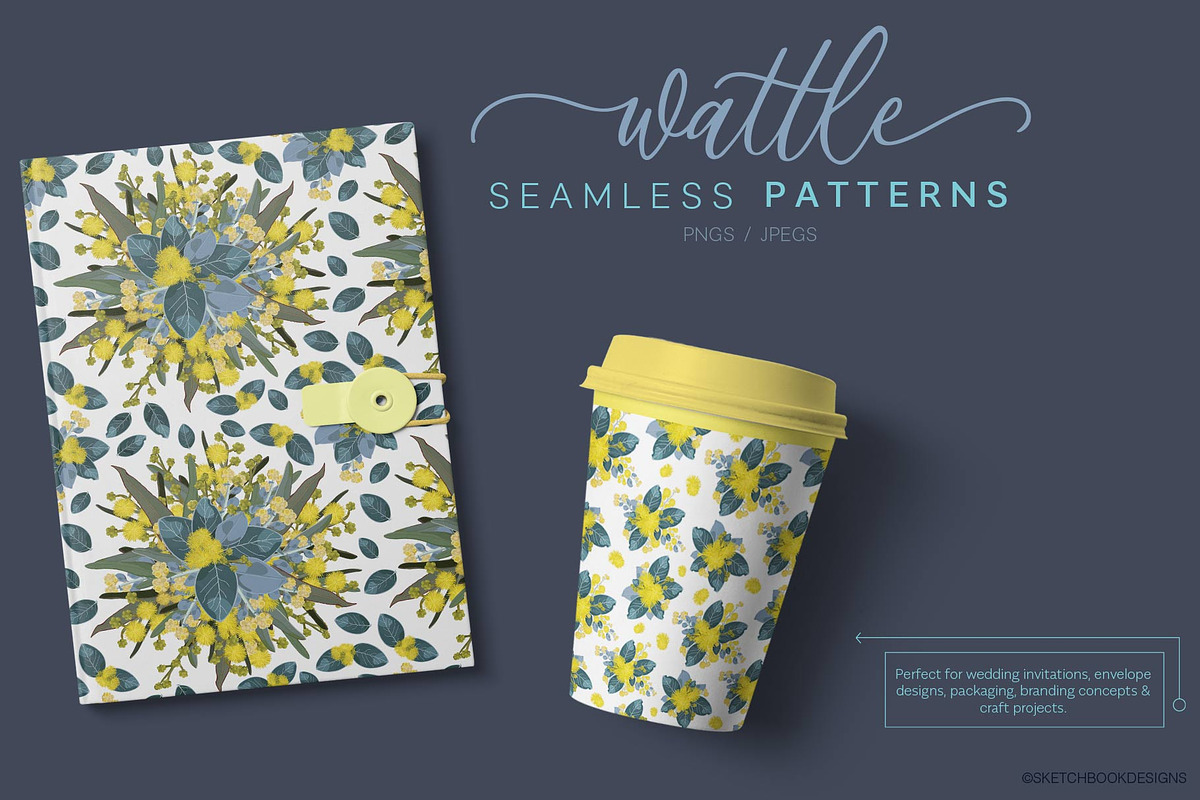 Golden Wattle Design Collection, an Illustration by Sketchbook Designs