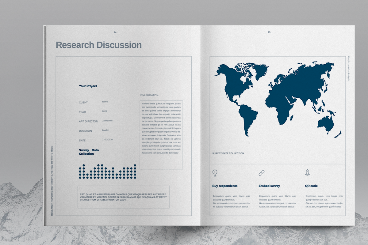 Research Report Brochure Template