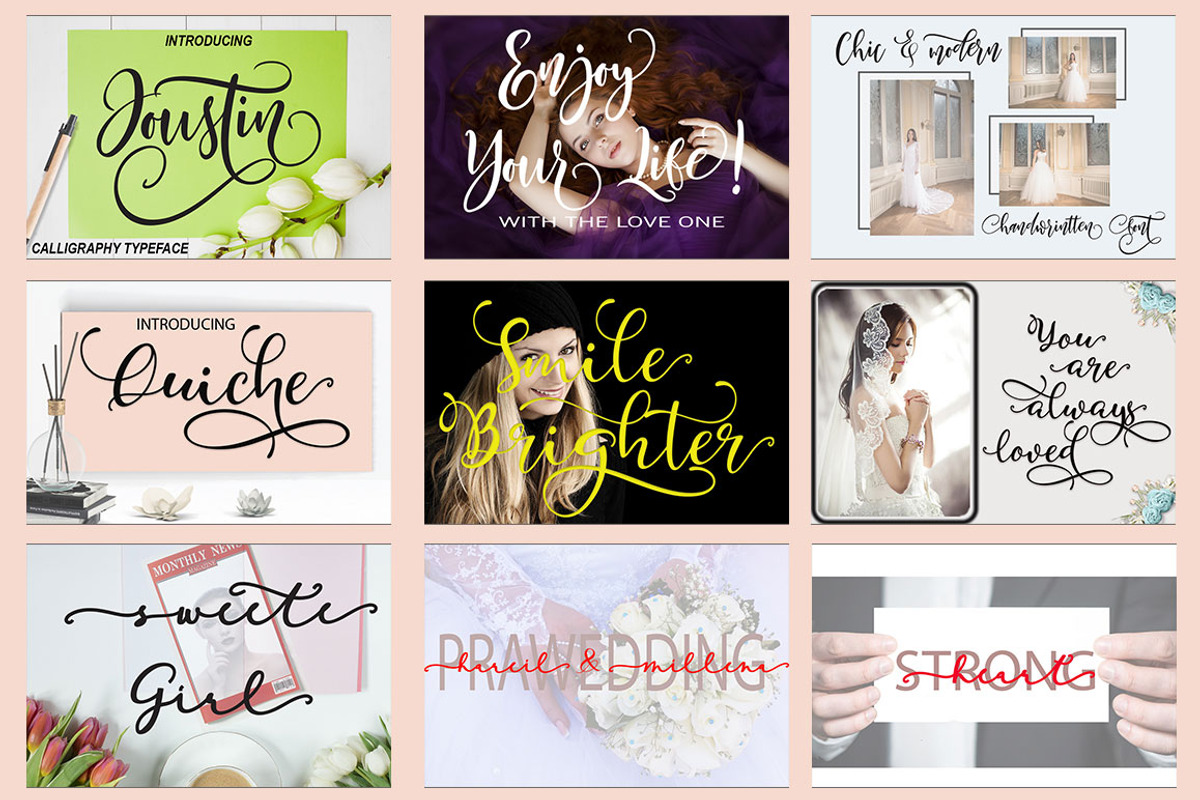 Wedding Collection Font Bundles