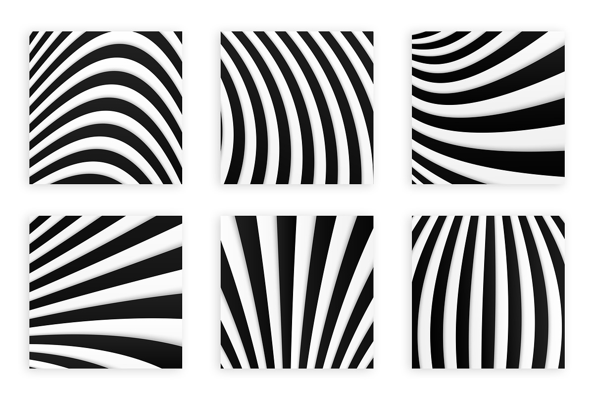 57 Optical Illusion striped patterns, a Pattern Graphic by craftlove