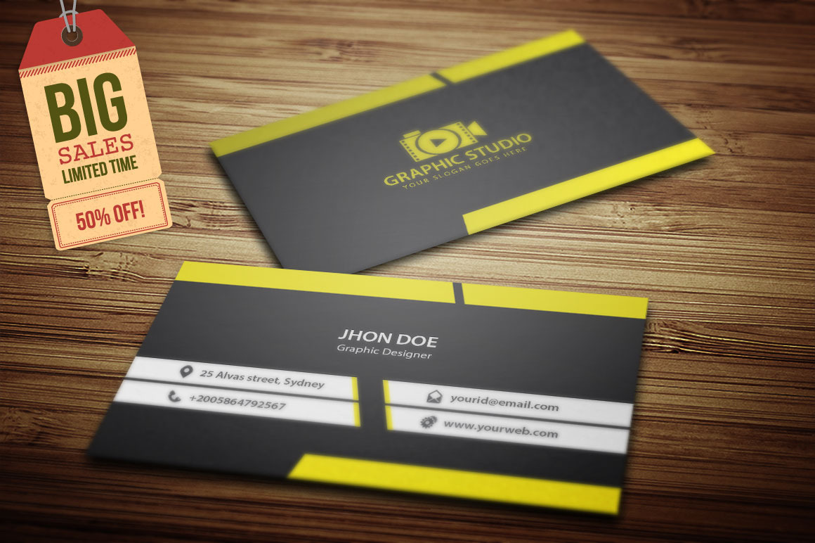 Exclusive Business Card Template, a Business Card Template by Pentaclay