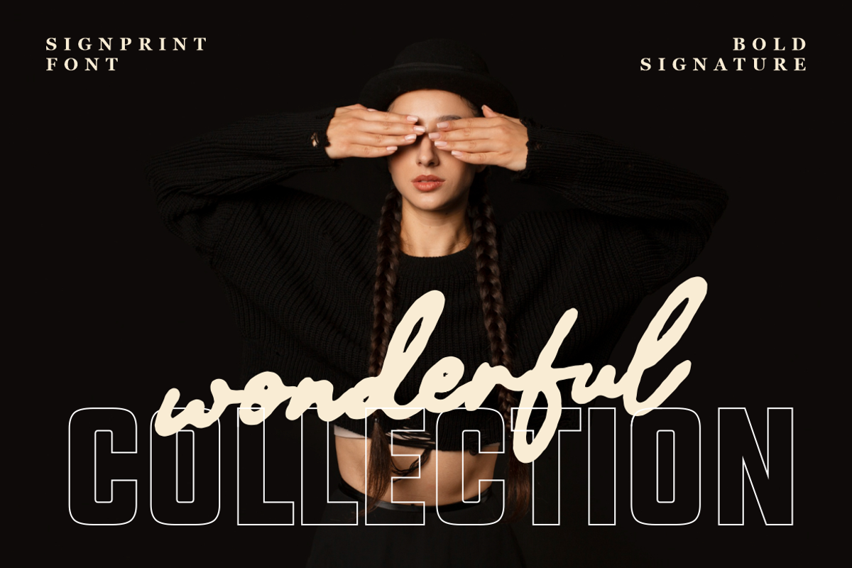 Signprint Bold Handlettering Font, a Handwritten Font by PutraCetol Studio
